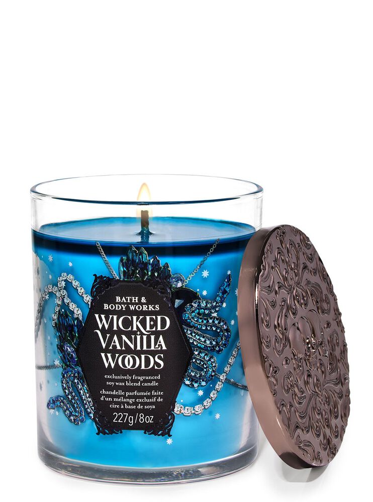Buy Wicked Vanilla Woods Single Wick Candle Online | Bath & Body Works ...