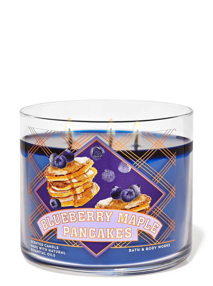 Buy Blueberry Maple Pancakes 3-Wick Candle Online | Bath & Body Works ...