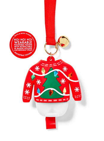 Shop Wearable Ugly Sweater ID Card PocketBac Holder | TH Bath & Body Works