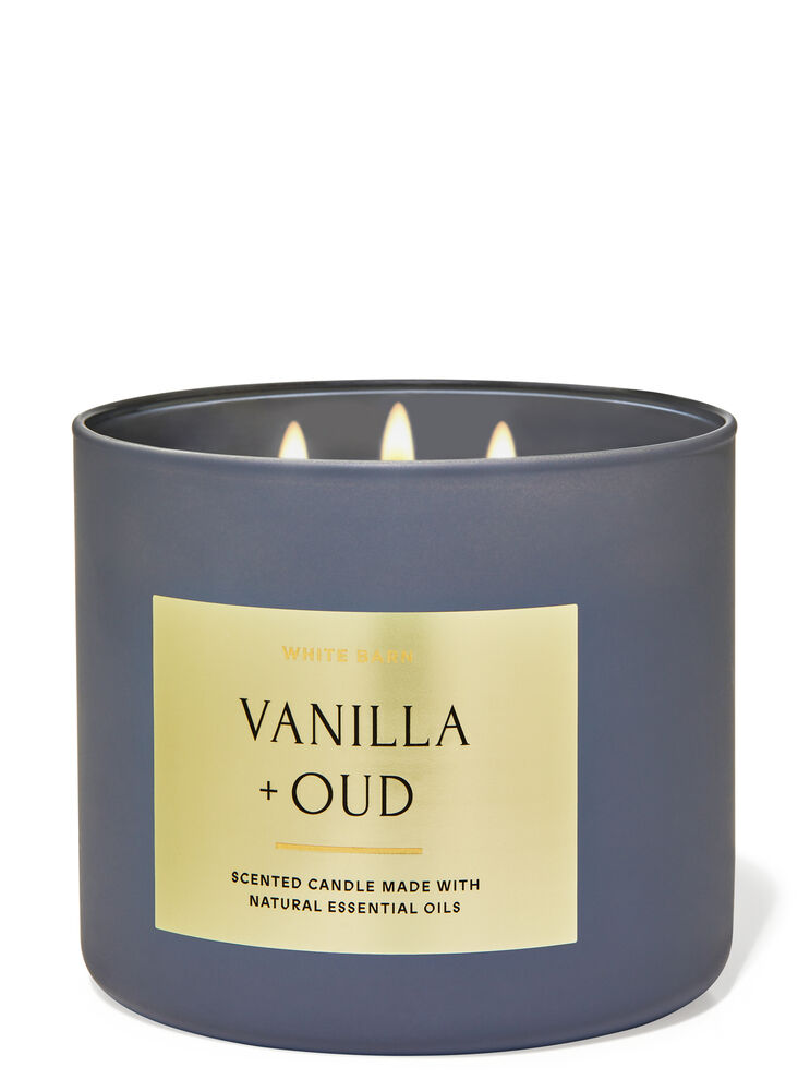 Buy Vanilla & Oud 3-Wick Candle Online | Bath & Body Works Thailand