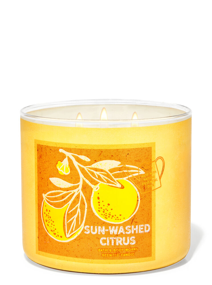 Buy Sun-Washed Citrus 3-Wick Candle Online | Bath & Body Works Thailand