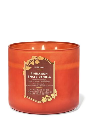 Buy Cinnamon Spiced Vanilla 3-Wick Candle Online | Bath & Body Works Thailand