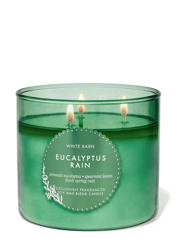 Buy Eucalyptus Rain 3-Wick Candle Online | Bath & Body Works Thailand