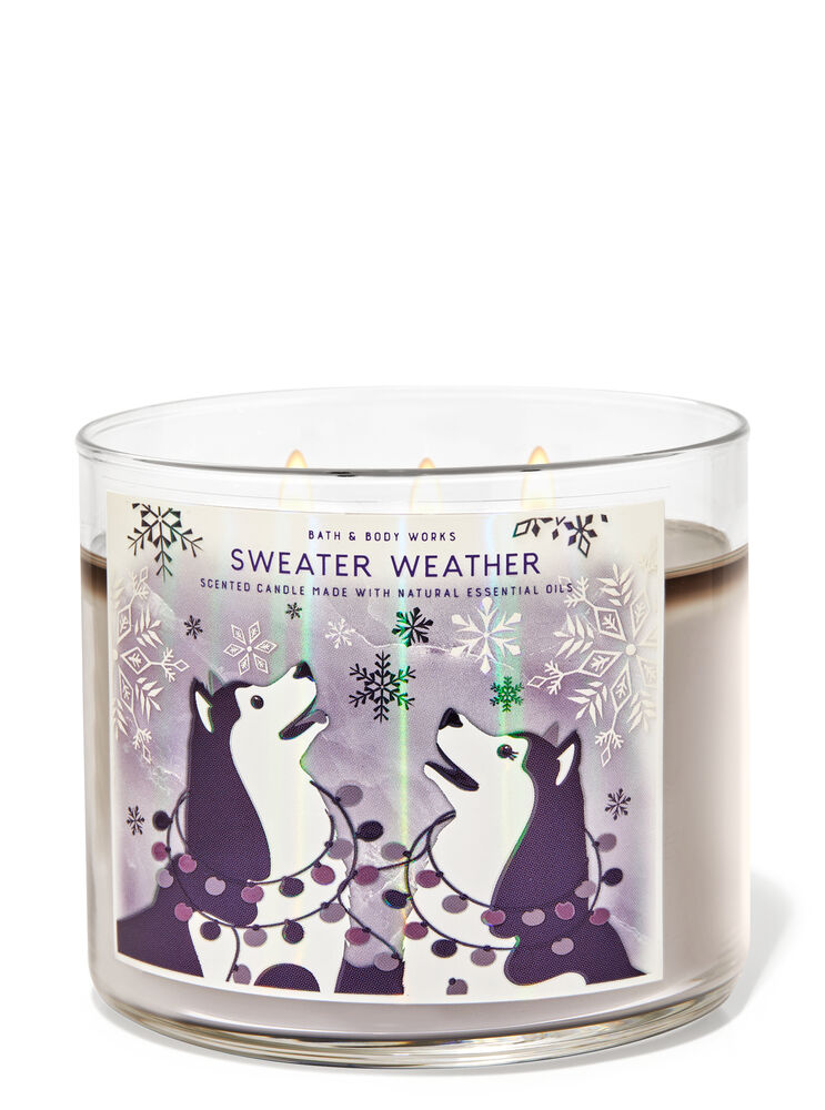 Buy Sweater Weather 3-Wick Candle Online | Bath & Body Works Thailand