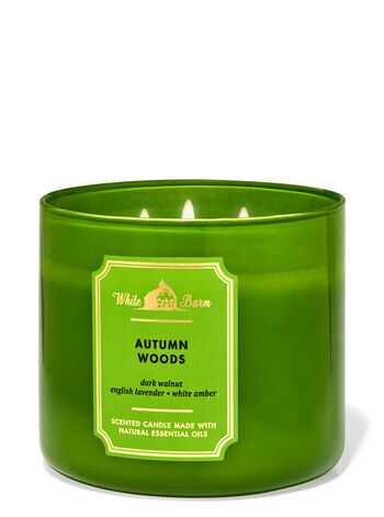 Shop Autumn Woods 3-Wick Candle | TH Bath & Body Works